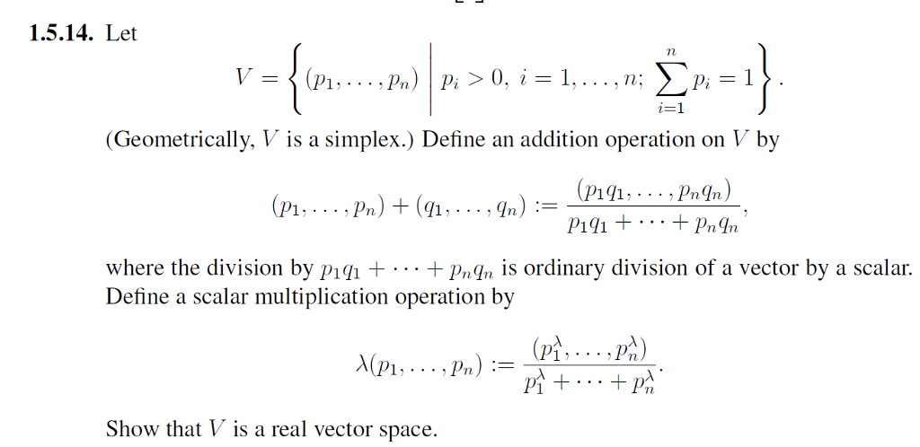 Solved Let V = { (p_1, p_n) | p_i > 0, i = 1, n: | Chegg.com