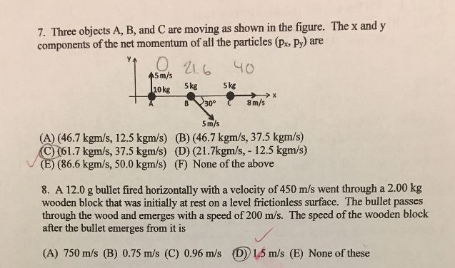Solved 7. Three objects A, B, and C are moving as shown in | Chegg.com