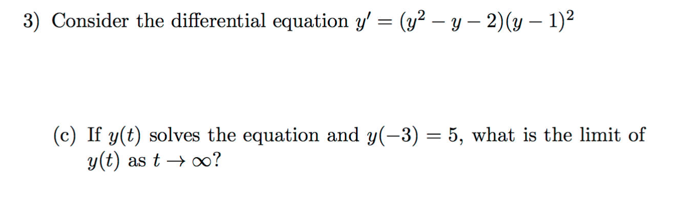 Solved Consider the differential equation y' = (y^2 - y - | Chegg.com