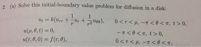 Solve this initial-boundary value problem for | Chegg.com