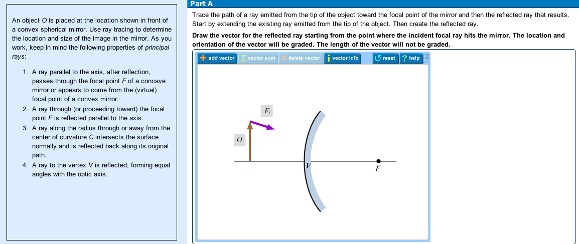Solved An object O is placed at the location shown in front | Chegg.com