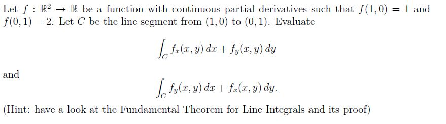 Solved Let f R2 R be a function with continuous partial | Chegg.com
