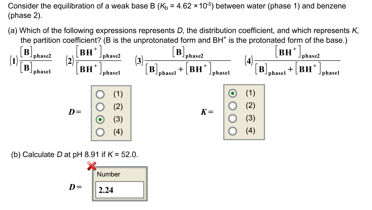 Solved 10-5) between water (phase 1) and benzene Consider | Chegg.com