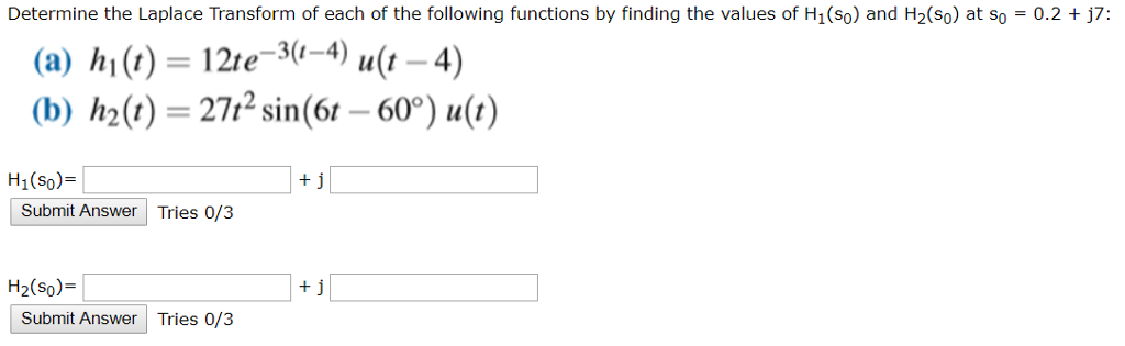 Solved Determine the Laplace Transform of each of the | Chegg.com