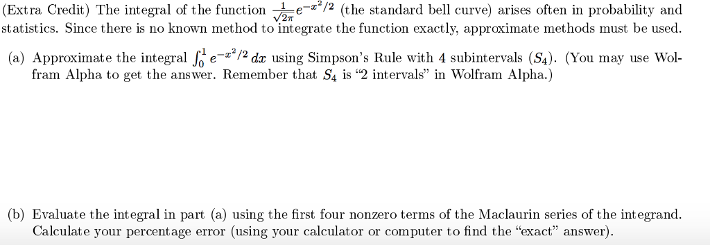 The integral of the function 1/squareroot 2 pi | Chegg.com