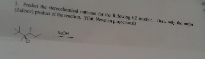 Solved Predict the stereochemical outcome for the following | Chegg.com