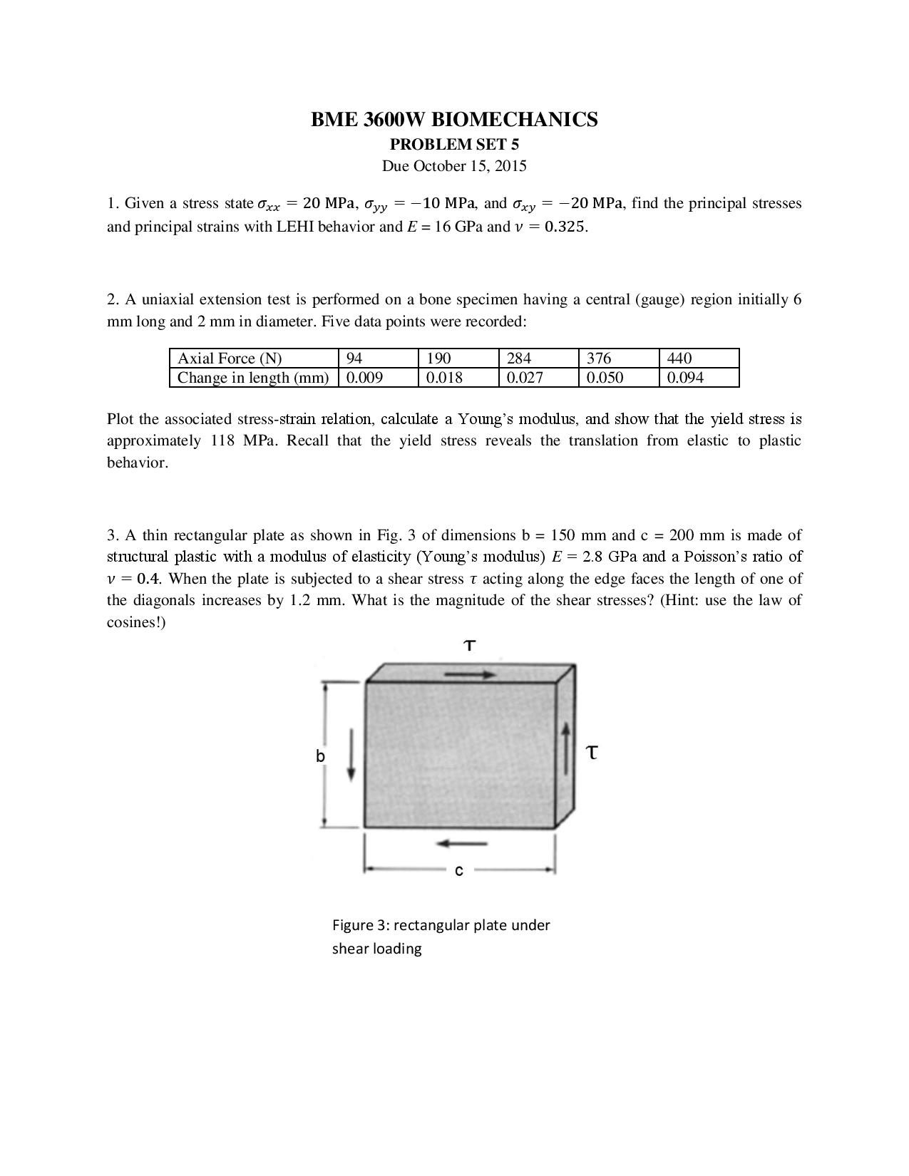 Solved Given a stress state sigma_xx = 20 MPa, sigma_yy = | Chegg.com