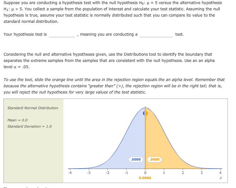 Solved Suppose You Are Conducting A Hypothesis Test With The