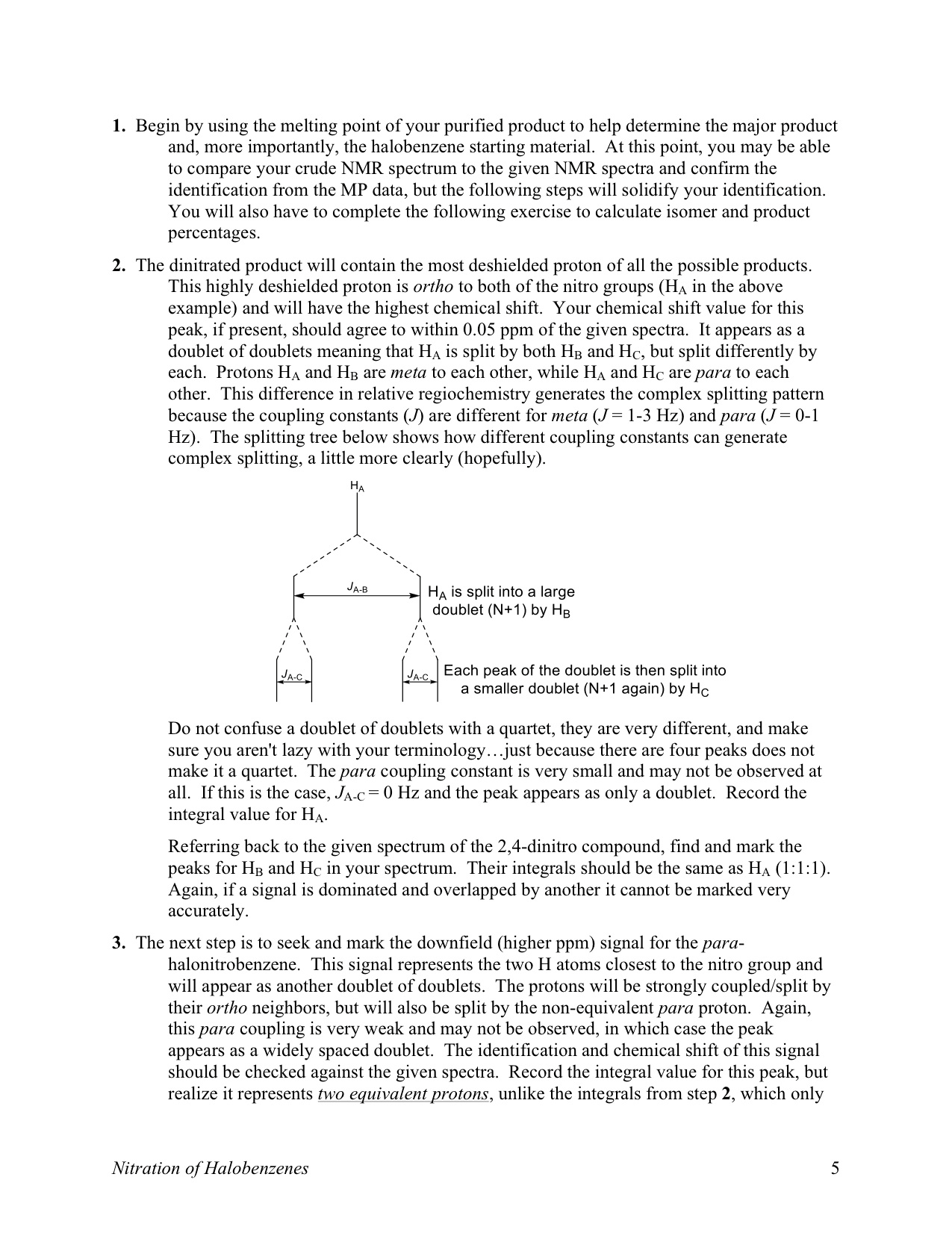 Lab: Nitration of Halobenzenes, TLC, and | Chegg.com