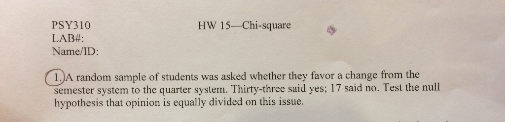 Solved A random sample of students was asked whether they | Chegg.com