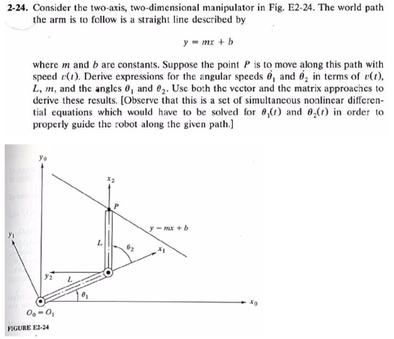 2-24. Consider the two-axis, two-dimensional | Chegg.com