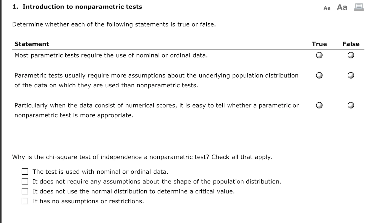 Solved Determine Whether Each Of The Following Statements Is