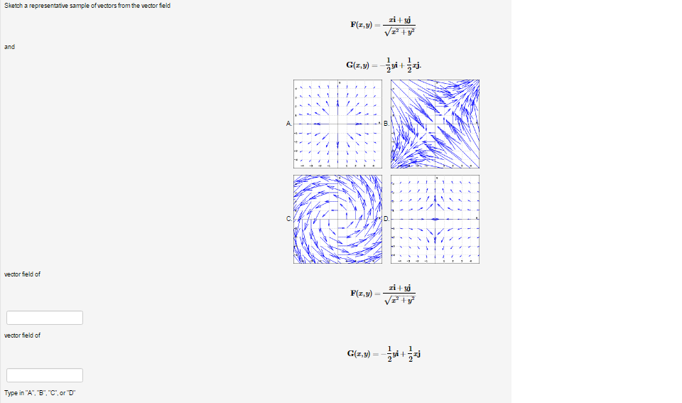 Solved Sketch a representative sample of vectors from the | Chegg.com