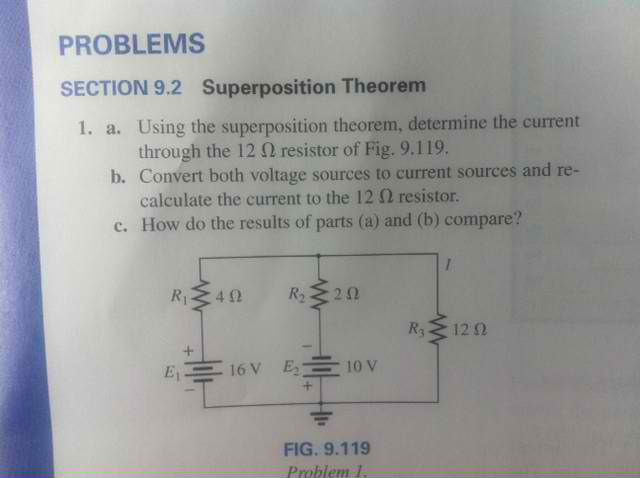 Solved Using The Superposition Theorem Determine The