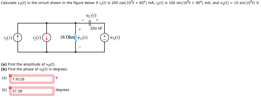 Solved Calculate v0(t) in the circuit shown in the figure | Chegg.com