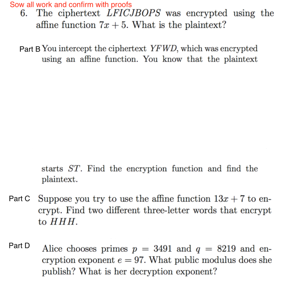 Solved The ciphertext LFICJBOPS was encrypted using the | Chegg.com