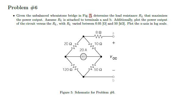 Solved Problem #6 determine the load resistance Ri that | Chegg.com