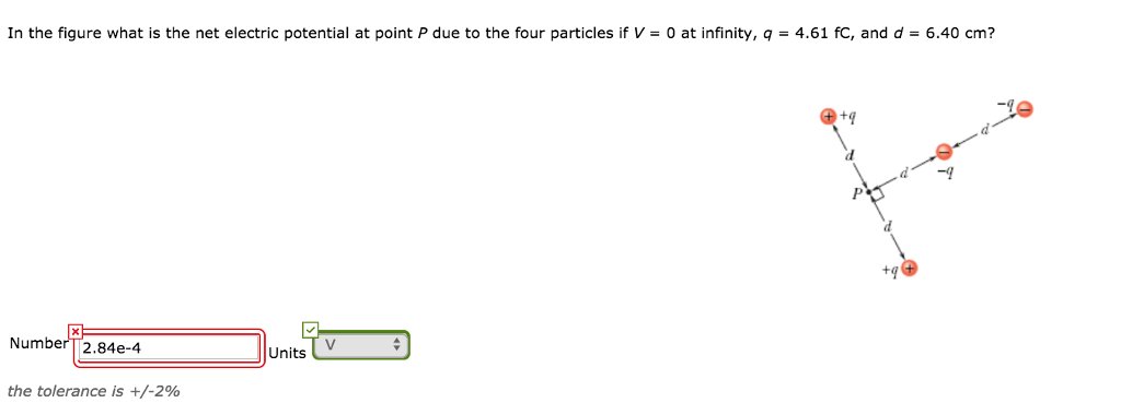 Solved In the figure what is the net electric potential at | Chegg.com