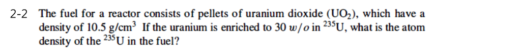 Solved The fuel for a reactor consists of pellets of uranium | Chegg.com