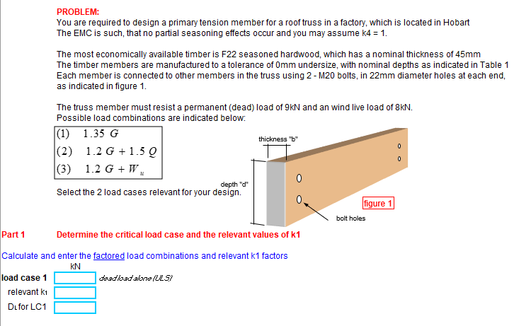 Solved You are required to design a primary tension member | Chegg.com