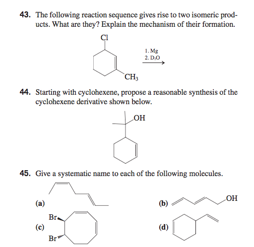 Solved The following reaction sequence gives rise to two | Chegg.com