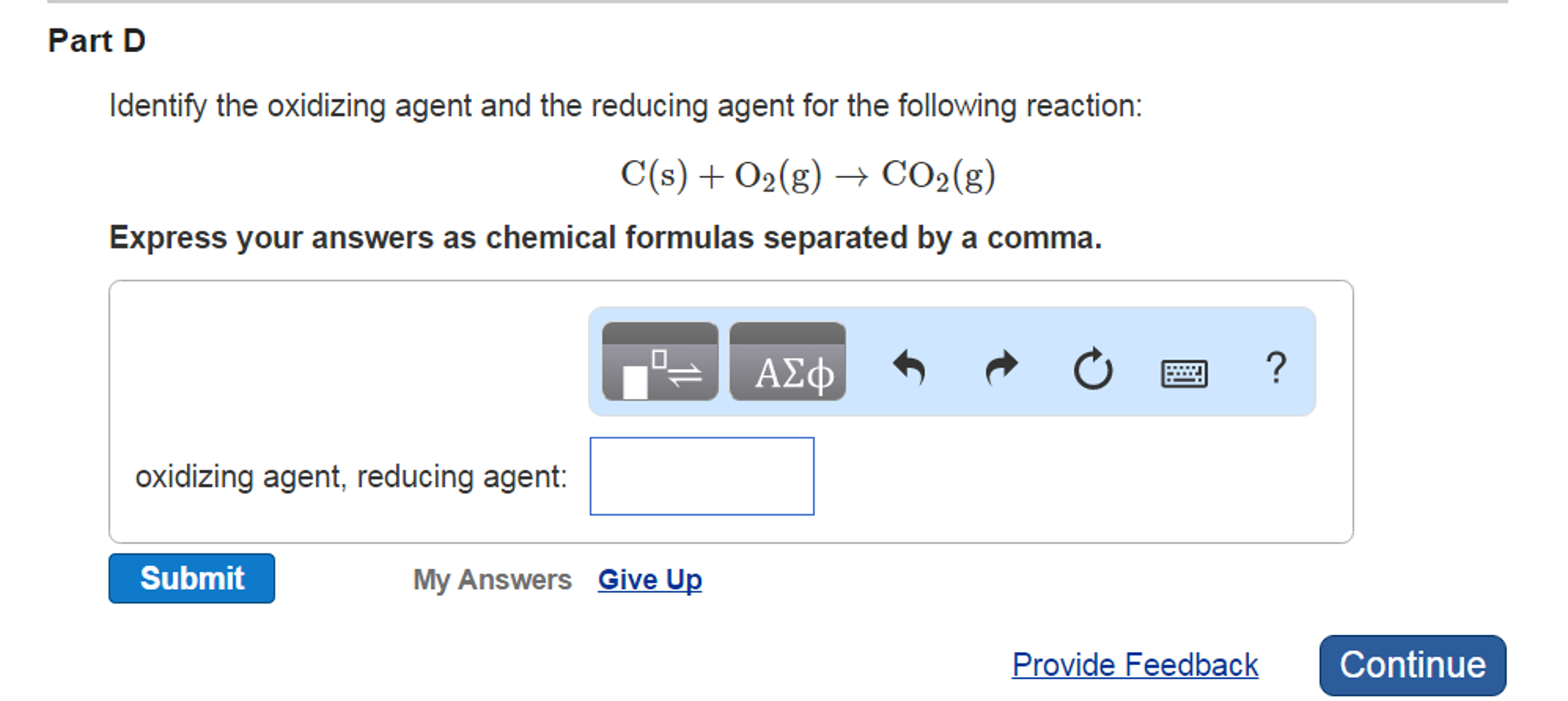 Solved Part B Identify the oxidizing agent and the reducing | Chegg.com