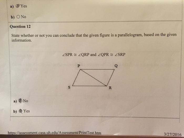 Solved State whether or not you can conclude that the given | Chegg.com