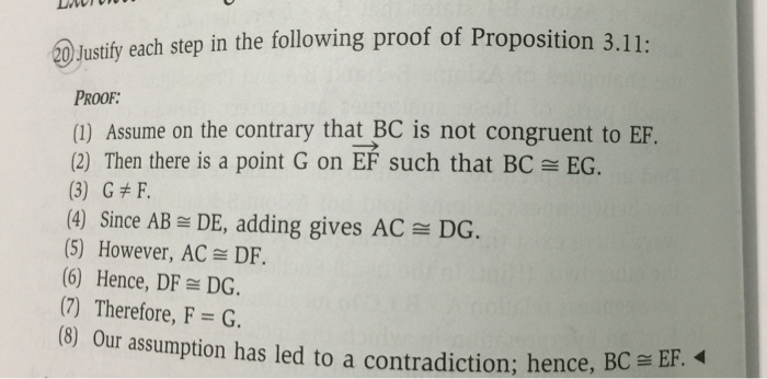 Solved Justify each step in the following proof of | Chegg.com