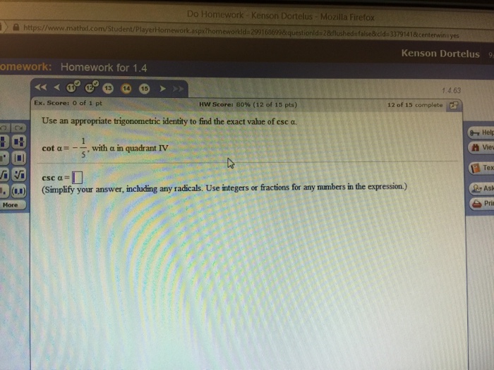 Solved Do Homework Kenson Dortelus Mozilla Firefox | Chegg.com