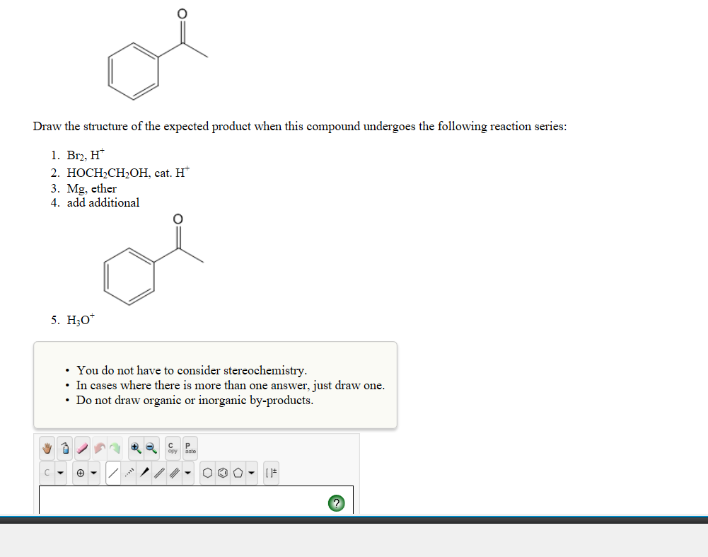 Solved Draw The Structure Of The Expected Product When This