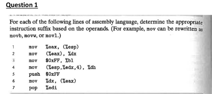 Assembly How To Determine The Appropriate MOV Instruction, 57% OFF