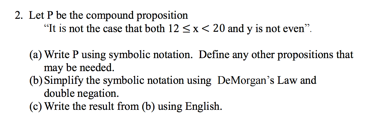 Solved Let P be the compound proposition "It is not the case | Chegg.com