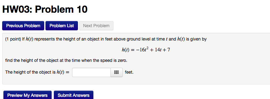 Solved HW03: Problem 10 Previous Problem Problem List Next | Chegg.com