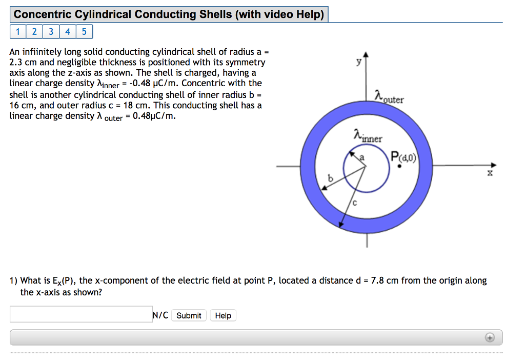 Solved Concentric Cylindrical Conducting Shells (with video | Chegg.com