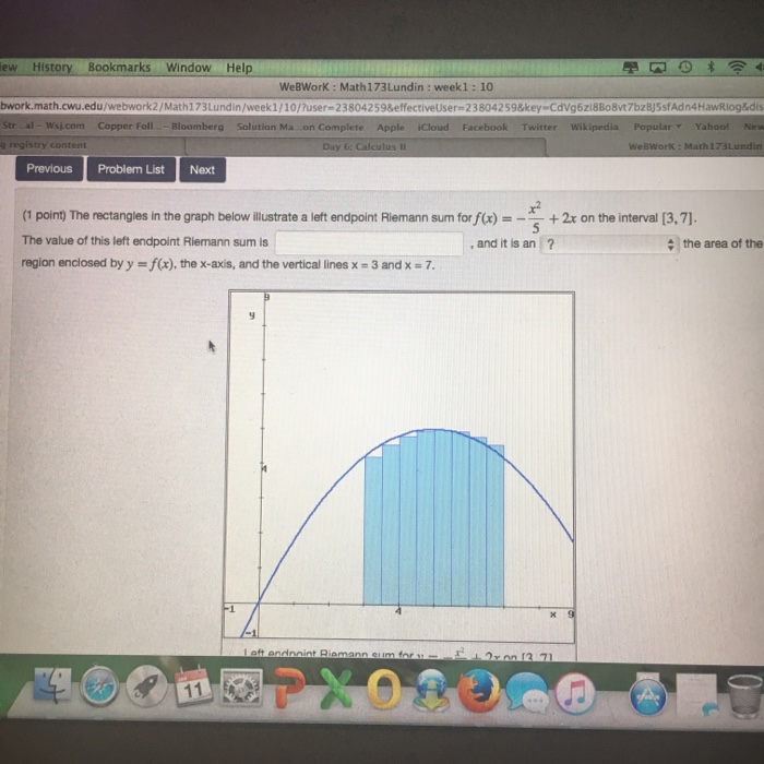 Solved The rectangles in the graph below illustrate a left | Chegg.com