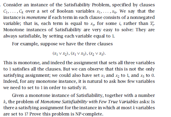 Solved Consider an instance of the satisfiability Problem, | Chegg.com