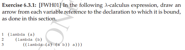 Solved In the following lambda-calculus expression, draw an | Chegg.com