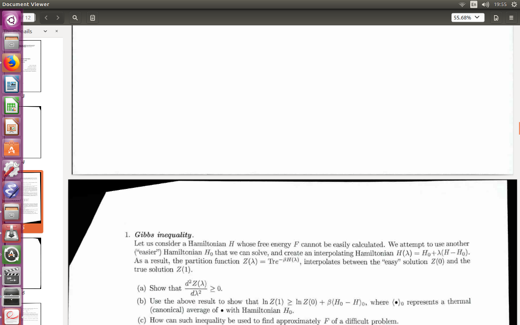 Solved Document Viewer m) 19:55 12 55.6896 1. Gibbs | Chegg.com
