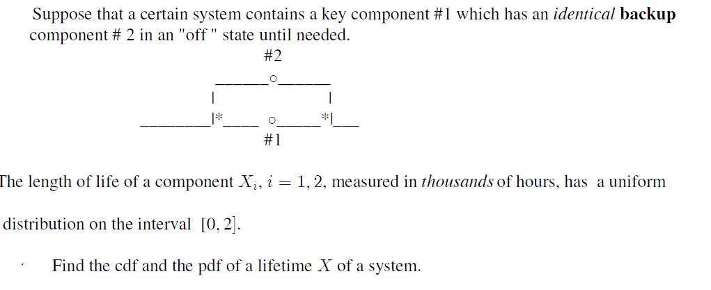 Suppose that a certain system contains a key | Chegg.com