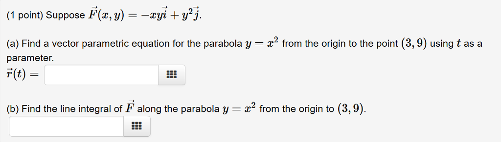 Solved (a) Find a vector parametric equation for the | Chegg.com
