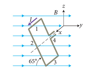 Solved (Figure 1) shows a rectangular loop of current in an | Chegg.com