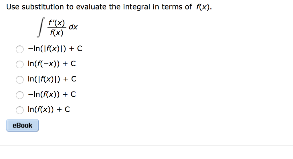 Solved Use substitution to evaluate the integral in terms of | Chegg.com