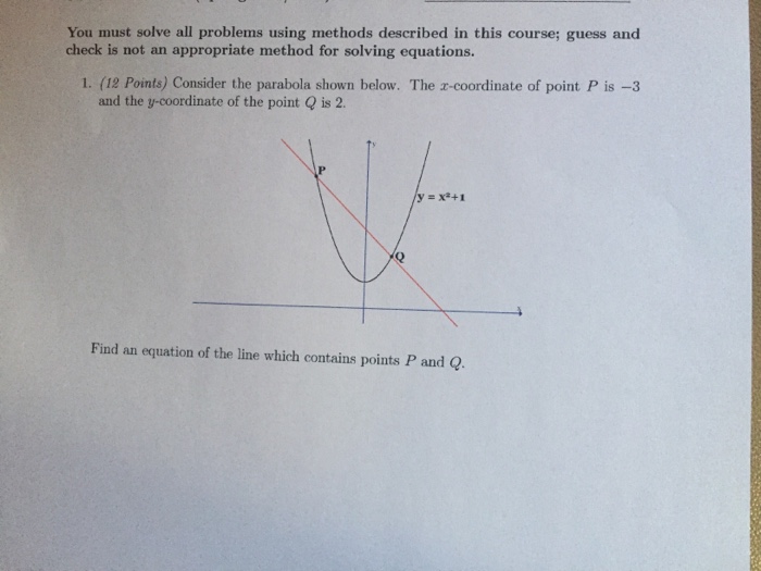 Solved You must solve all problems using methods described | Chegg.com