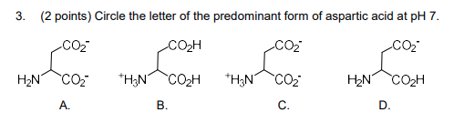 Solved 3. (2 points) Circle the letter of the predominant | Chegg.com
