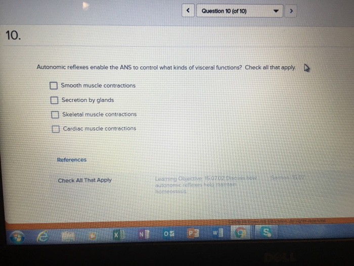 Solved Autonomic reflexes enable the ANS to control what | Chegg.com