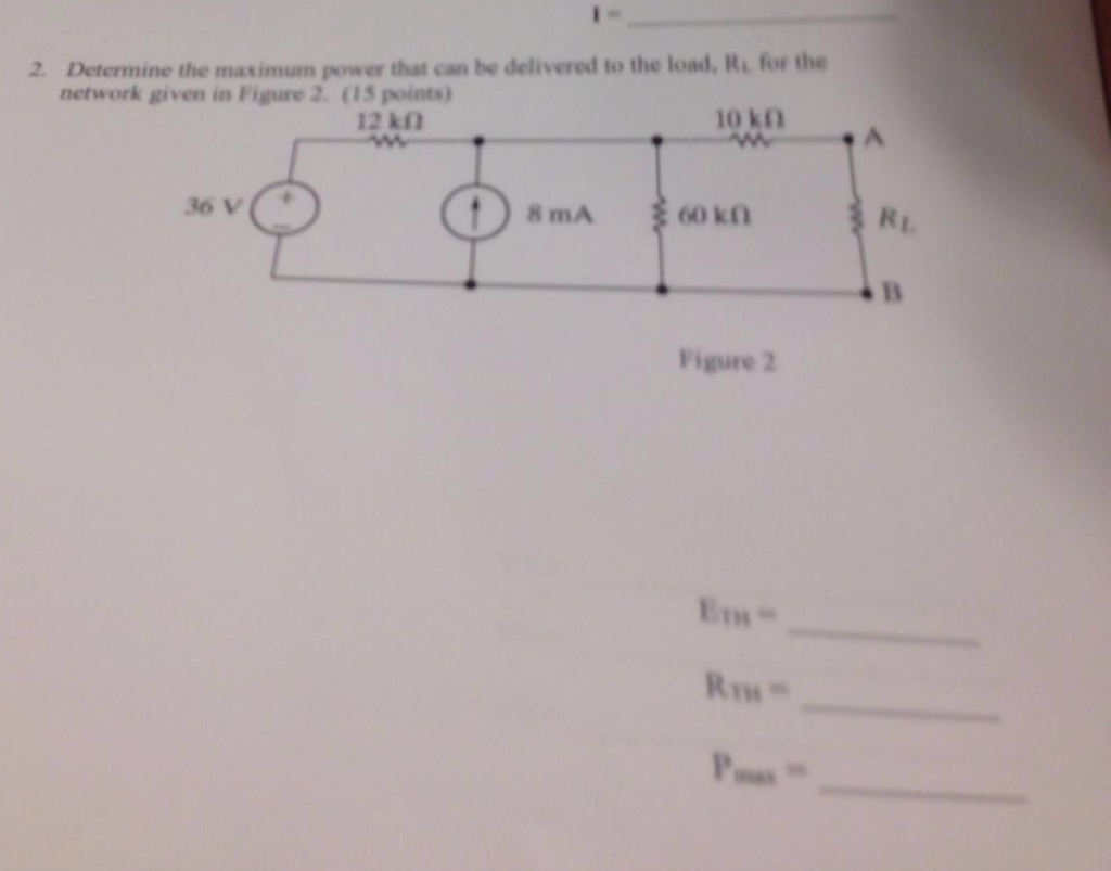 Solved Determine the maximum power that can be delivered to | Chegg.com