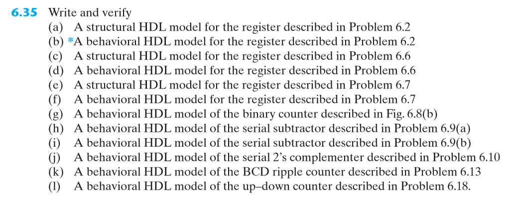 Solved 6.35 Write and verify (a) A structural HDL model for | Chegg.com