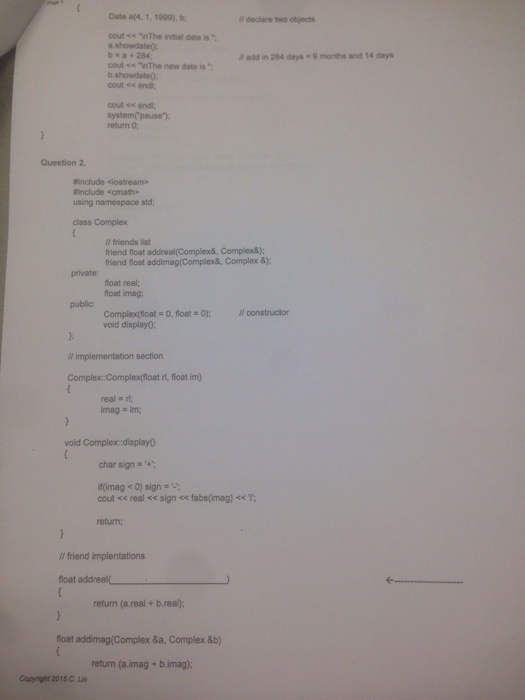 Solved Question 1. #include ciostream> #include comanip> | Chegg.com