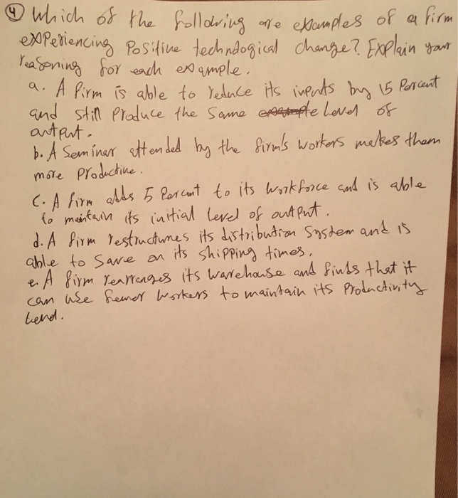 Solved Which of the following are examples of a firm | Chegg.com