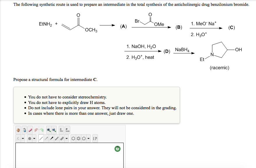 Solved The following synthetic route is used to prepare an | Chegg.com